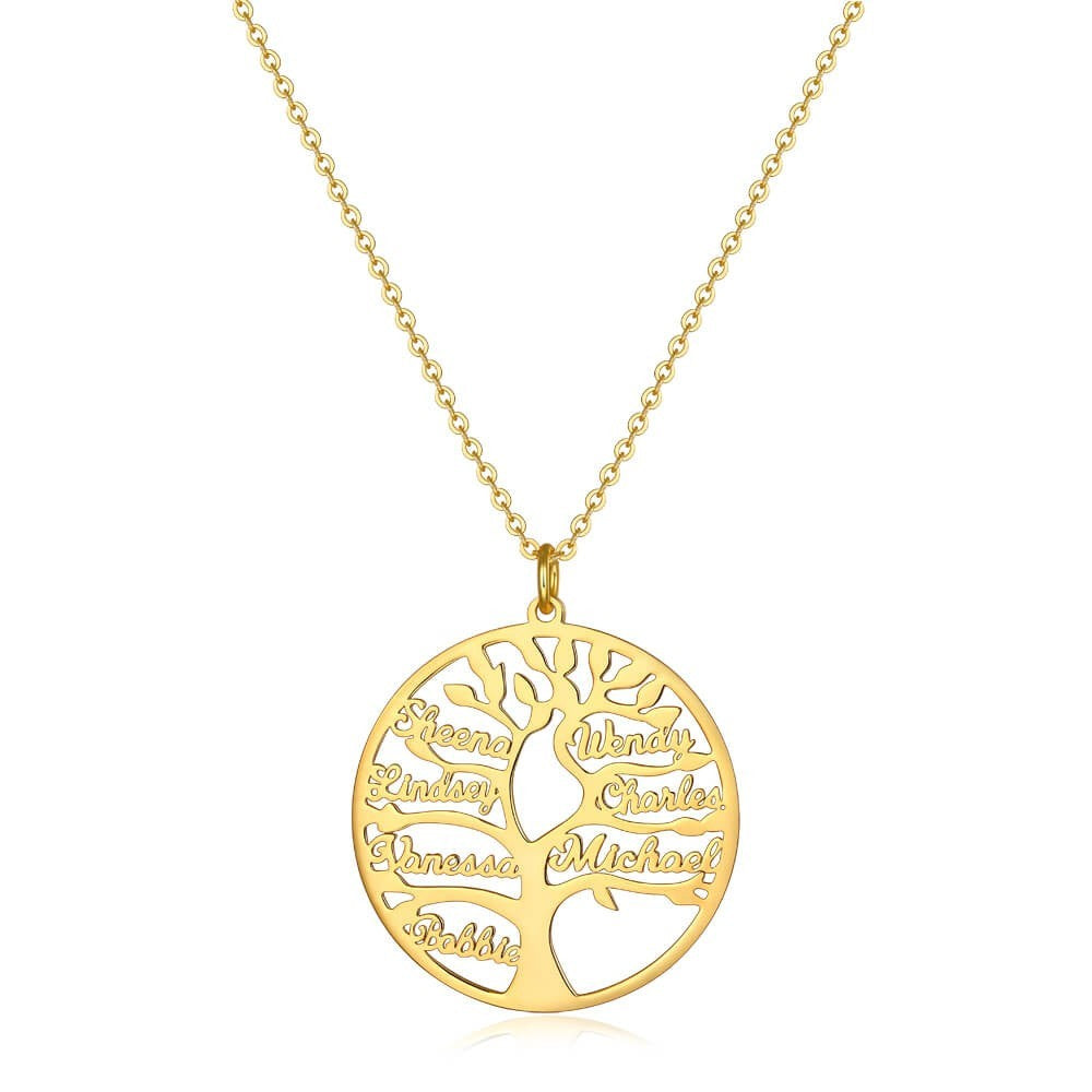 Personalized Family Tree Name Necklace – instgifts